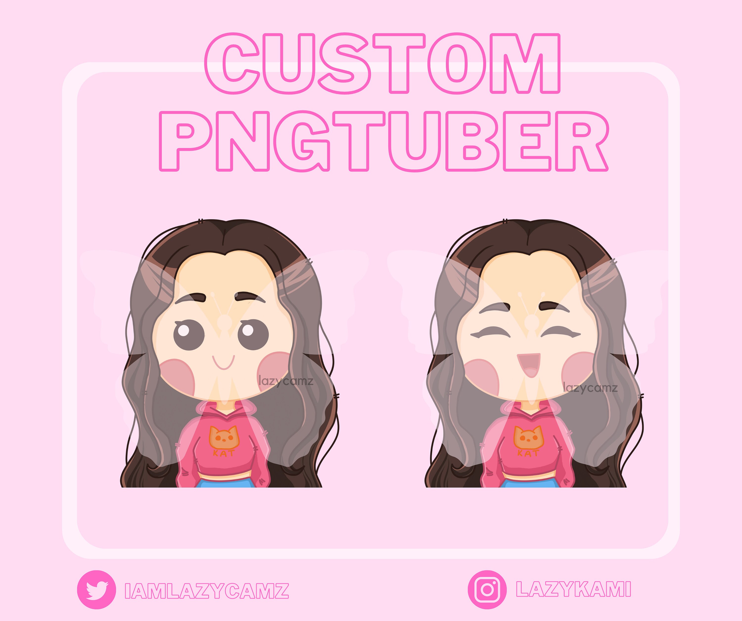 Custom Pngtuber Reactive Avatar for OBS Discord Pngtuber - Etsy