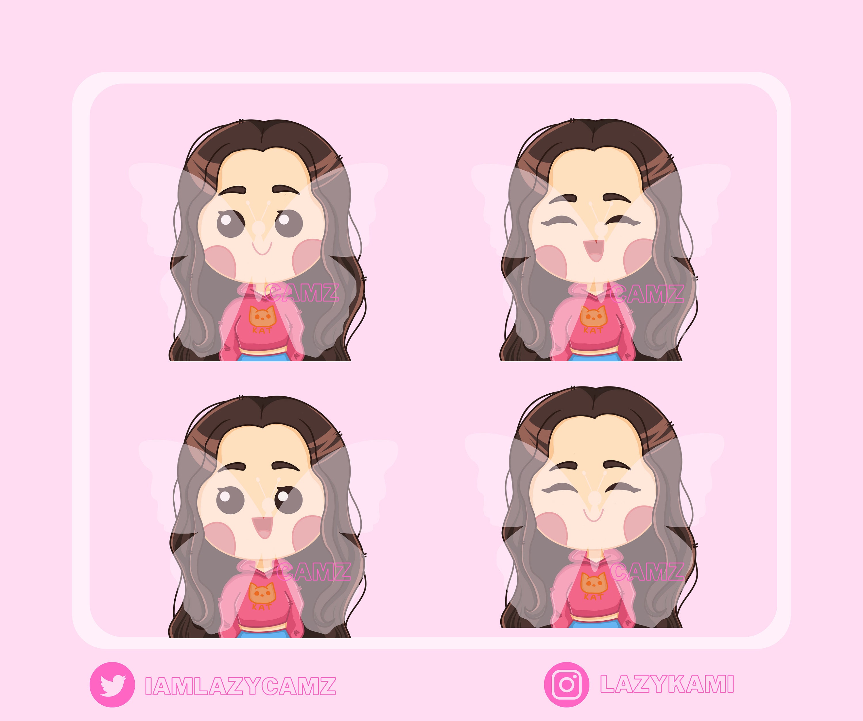 Custom Pngtuber Reactive Avatar for OBS Discord Pngtuber - Etsy