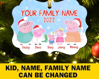 Peppa Pig Family Tree - Etsy Canada