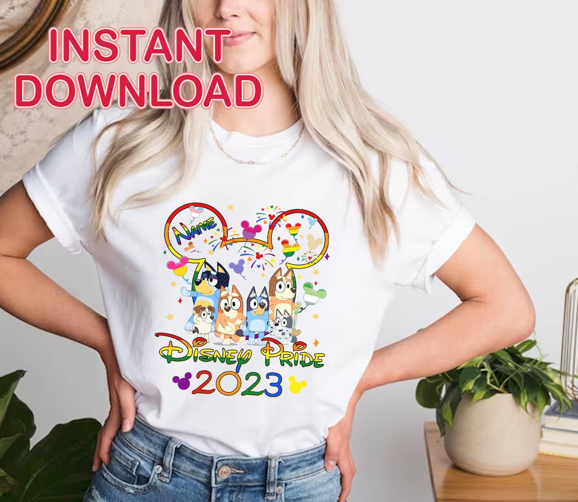 Personalized Bluey LGBT Pride 2023 SVG File Bluey Bingo - Etsy Canada