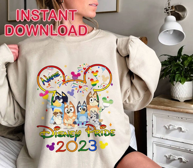 Personalized Bluey LGBT Pride 2023 SVG File Bluey Bingo - Etsy Canada