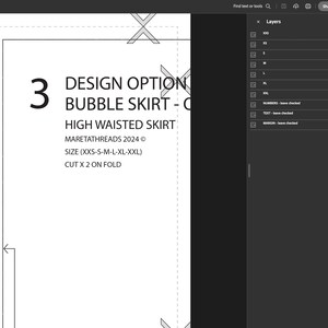 PDF Bubble Skirt Low and High Waisted Balloon Skirt Sewing Pattern ...