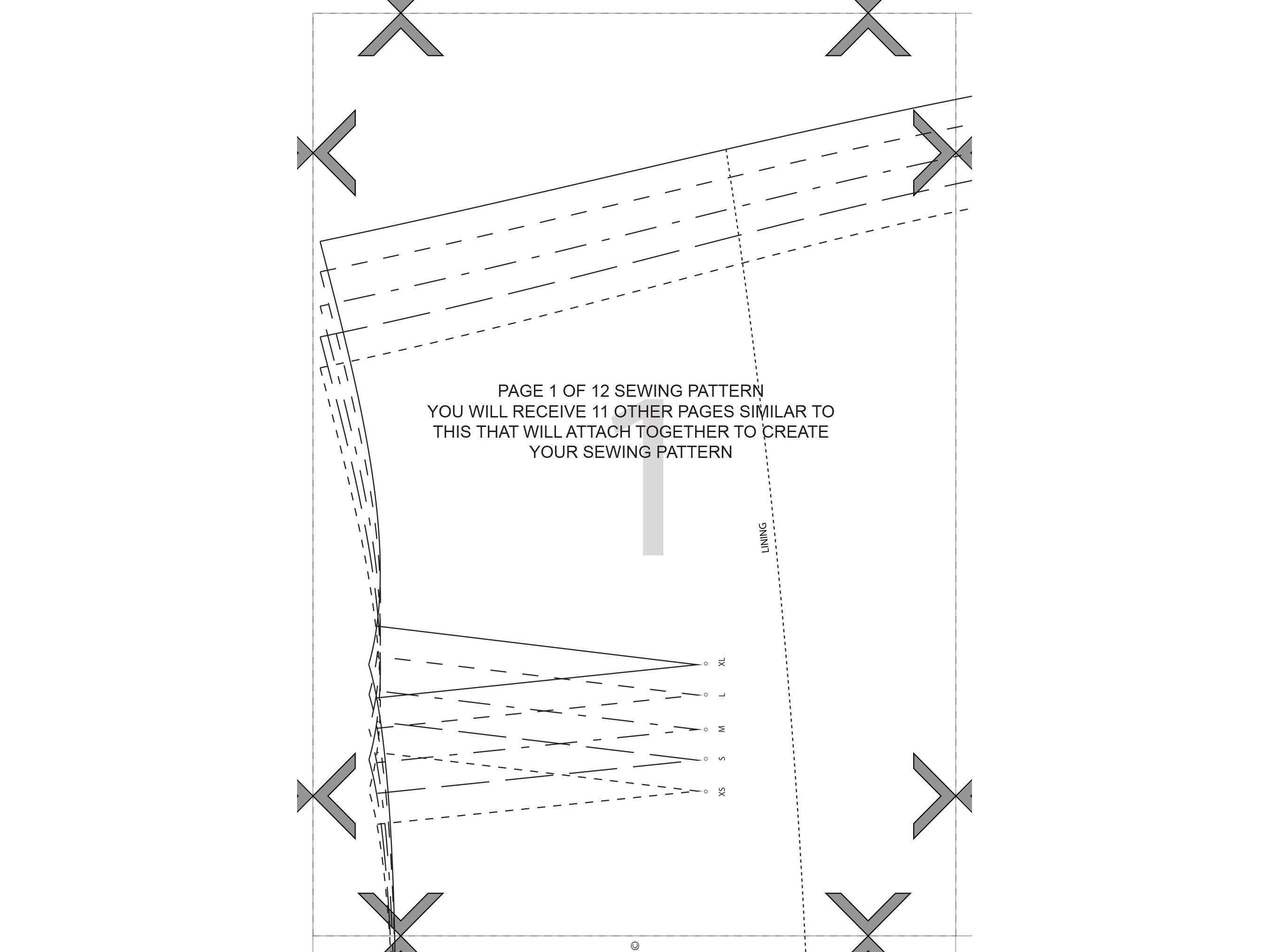 PDF Mid Rise Mini Skirt Sewing Pattern / XS XL / 6 14 / - Etsy