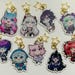 2.5" Vtuber Anime Chibi Double-sided Keychain Bag Charm (gura, Shylily ...