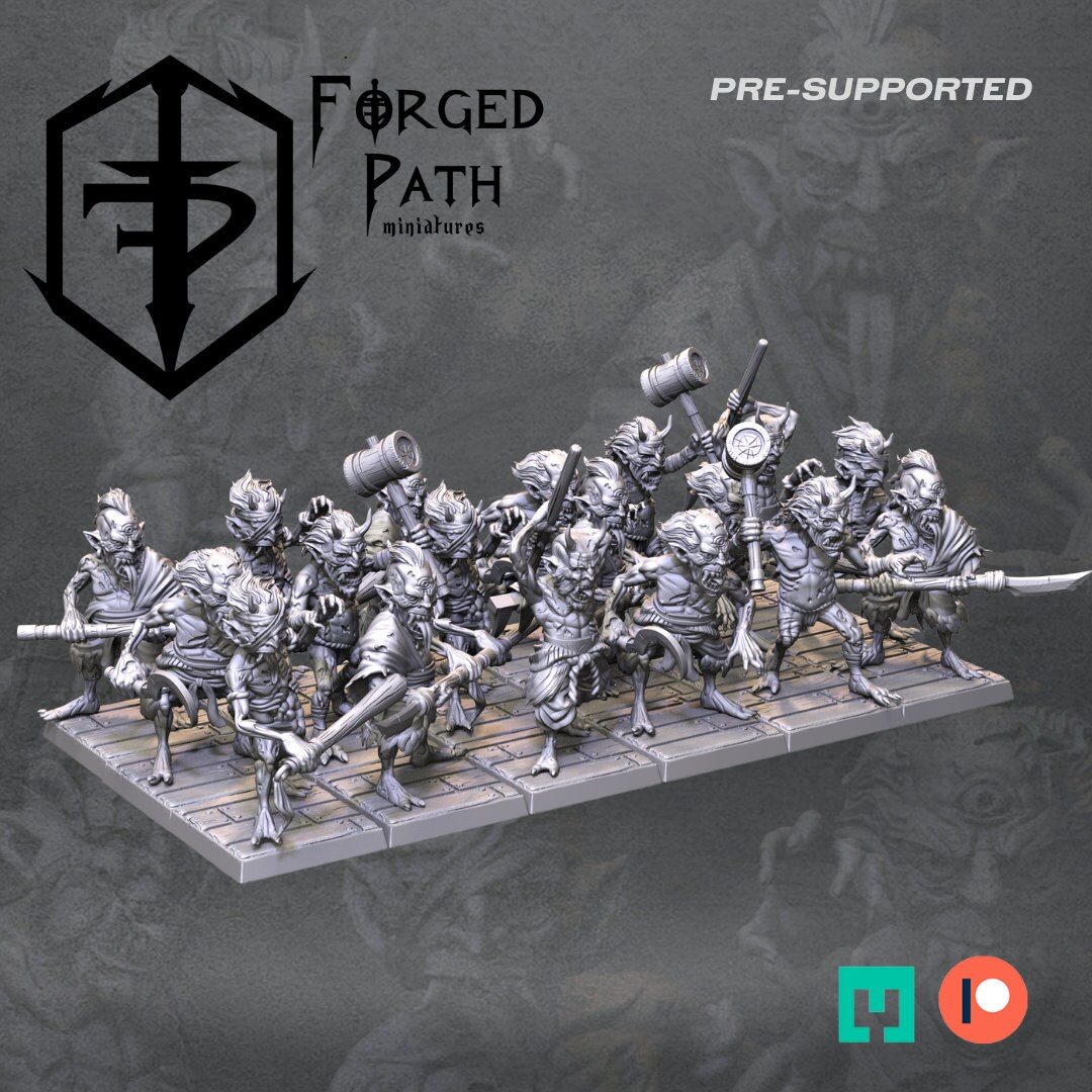 Blades of the Cursed Vampire Goblin Warrior Fantasy Wargaming ...