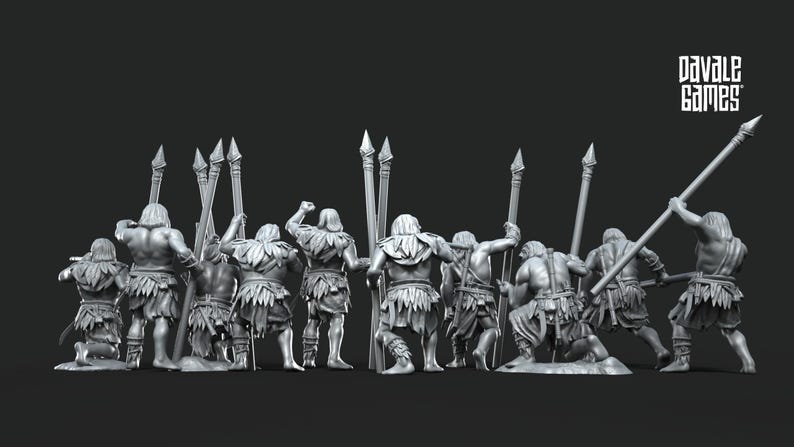 Forest Tribe Warriors – 28mm Woses-style Miniatures for MESBG & Fantasy ...