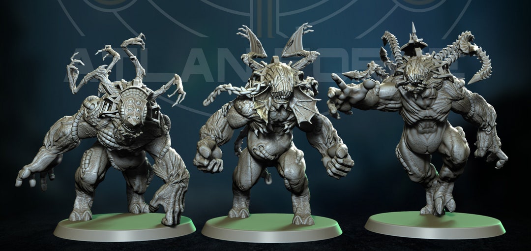 Chaotic Monstrosities 32mm Miniatures Grimdark Fantasy Miniature Dnd ...
