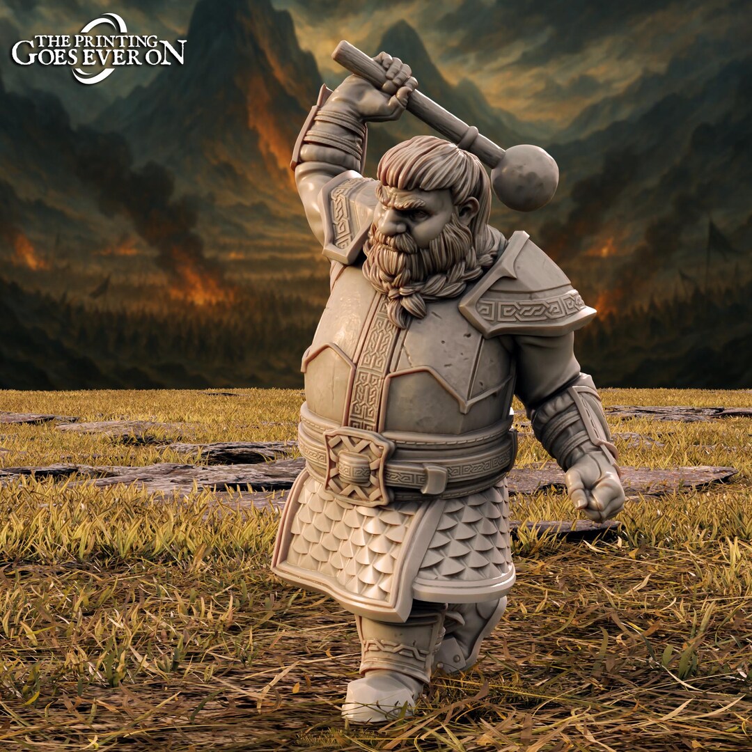 Bogrin – Dwarven Hero Miniature – 28mm Fantasy Hero Mini | Wargaming ...