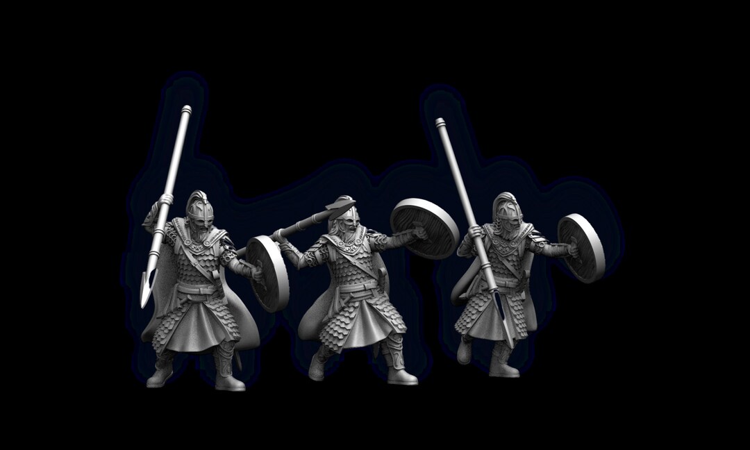 West Human Royal Guard Foot 28mm Dnd Miniature Dungeon and Dragons ...