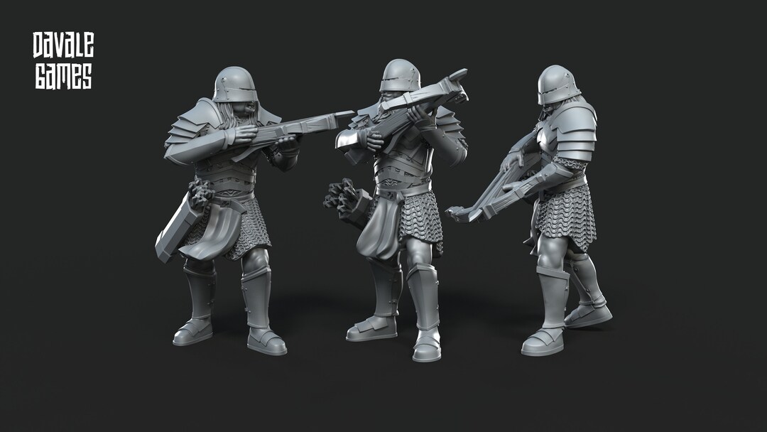 Blood Handed Orc Crossbows With Armour 28mm Miniatures Dnd Fantasy ...