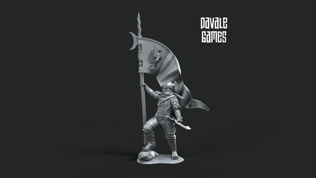 Dragon Army Banner Miniature, 28mm Scale, Wargaming Tabletop - Etsy