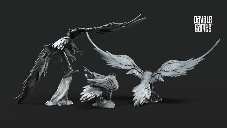 Great Eagles X 3 – 28mm Fantasy Flying Beasts for Tabletop Wargames - Etsy