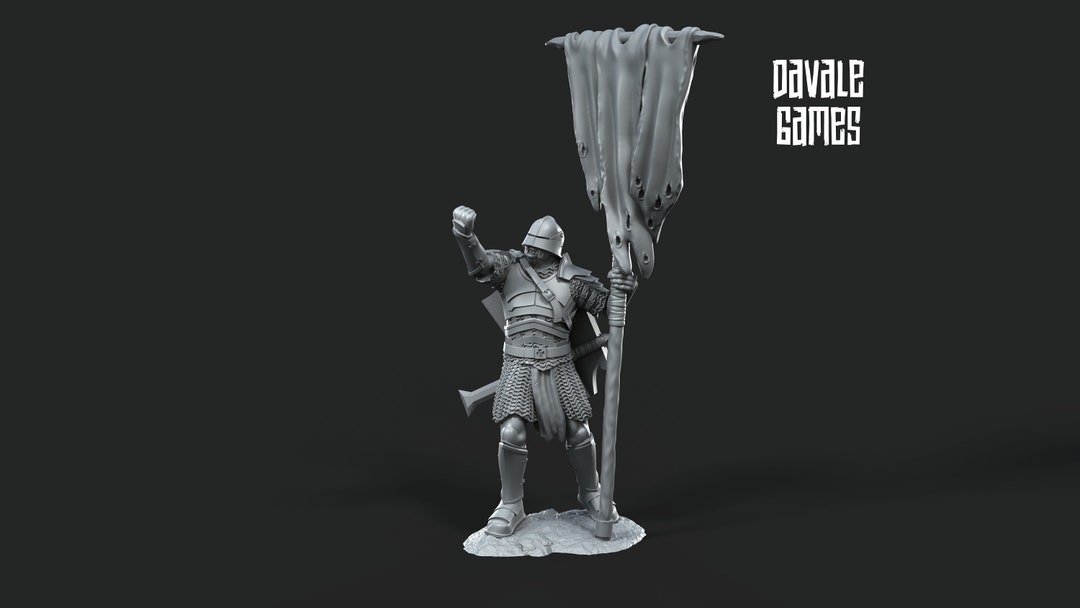 Blood Handed Banner 28mm Miniatures Dnd Gift Fantasy Miniatures ...