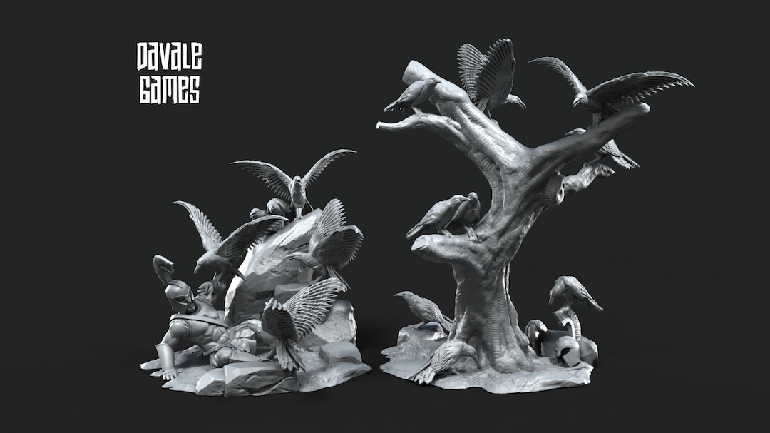 Flock of Crows 28mm Miniatures Dnd Minis Fantasy Miniatures Dungeons ...