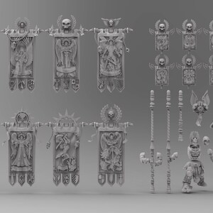 Angelic War Banners 32mm Wargame Miniatures Fantasy Dnd Wargaming Minis ...