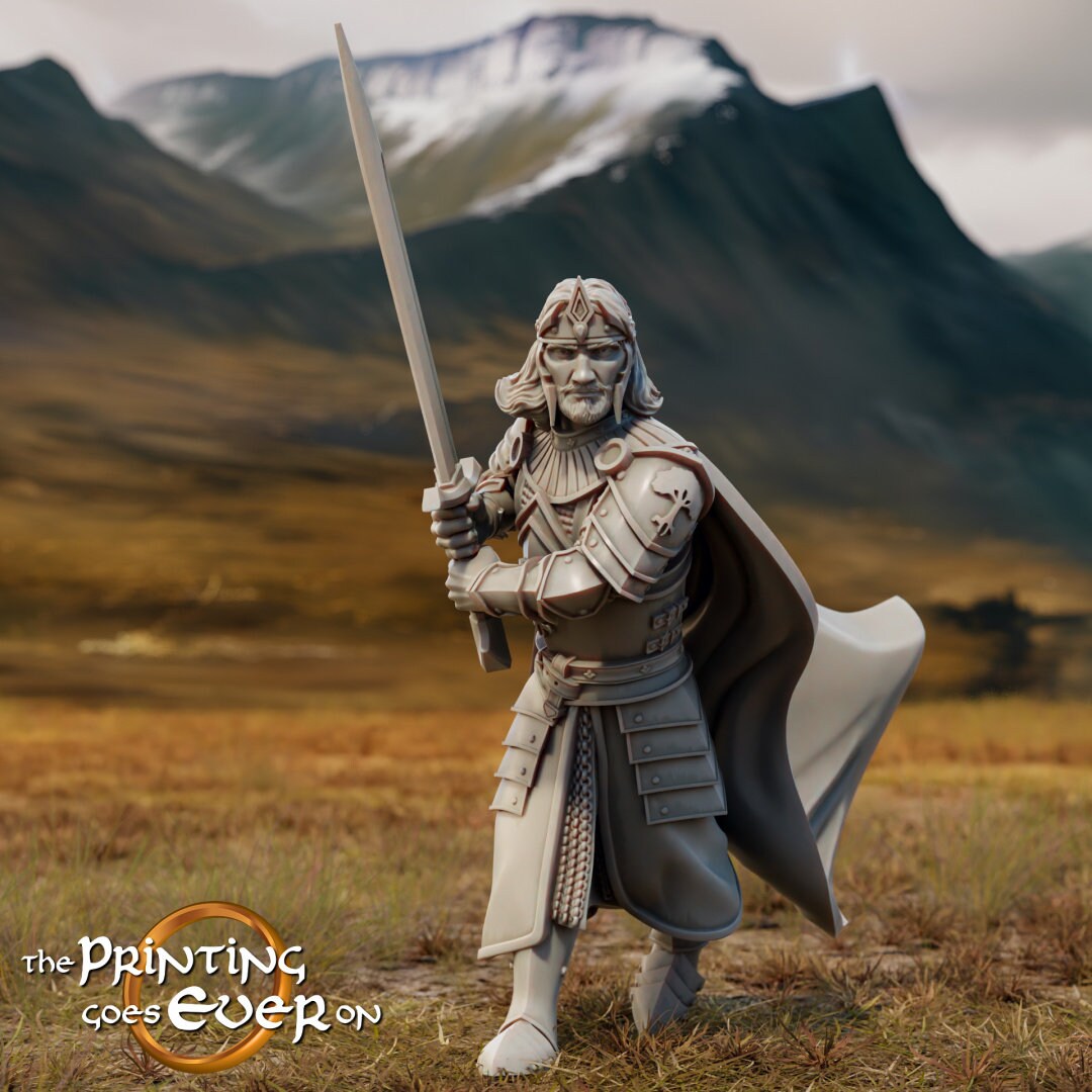 King Aranglor Miniature, 28mm Scale, Fantasy Wargaming - Etsy
