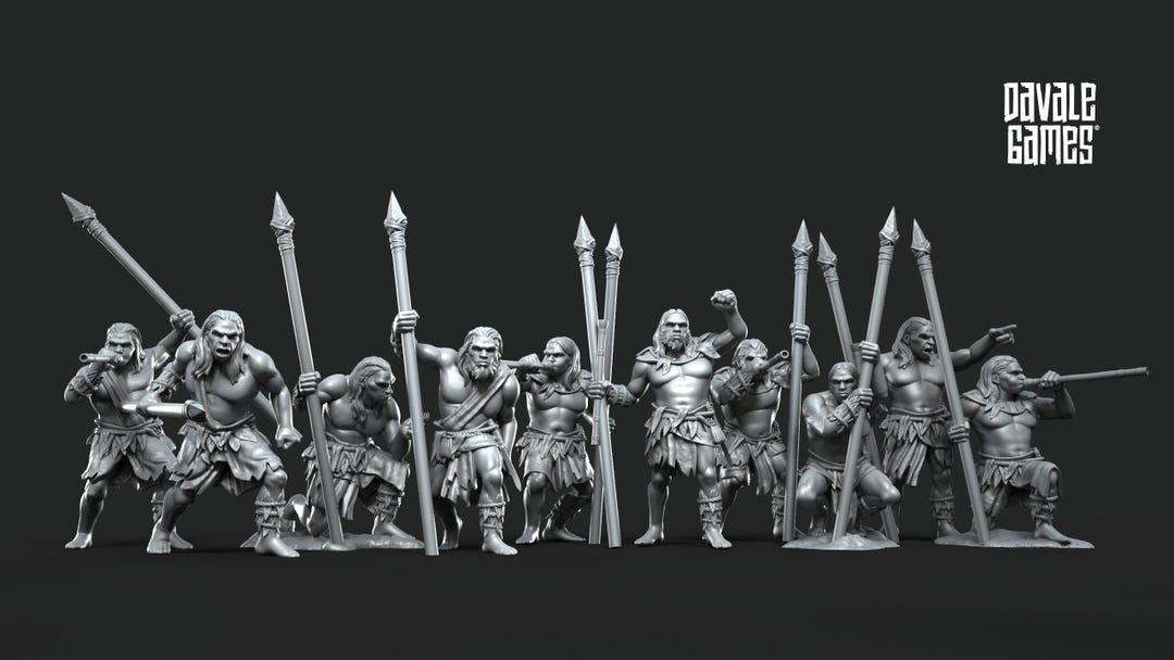 Forest Tribe Warriors – 28mm Woses-style Miniatures for MESBG & Fantasy ...