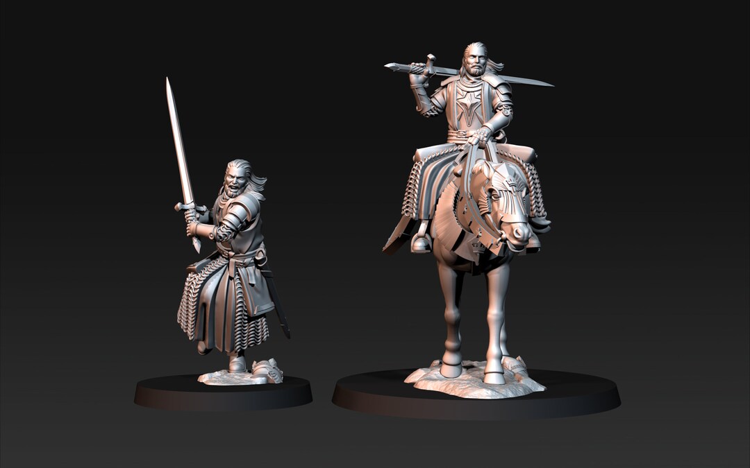 High Human Prince 28mm Miniatures Dnd Mini Wargaming Miniatures Dungeon ...