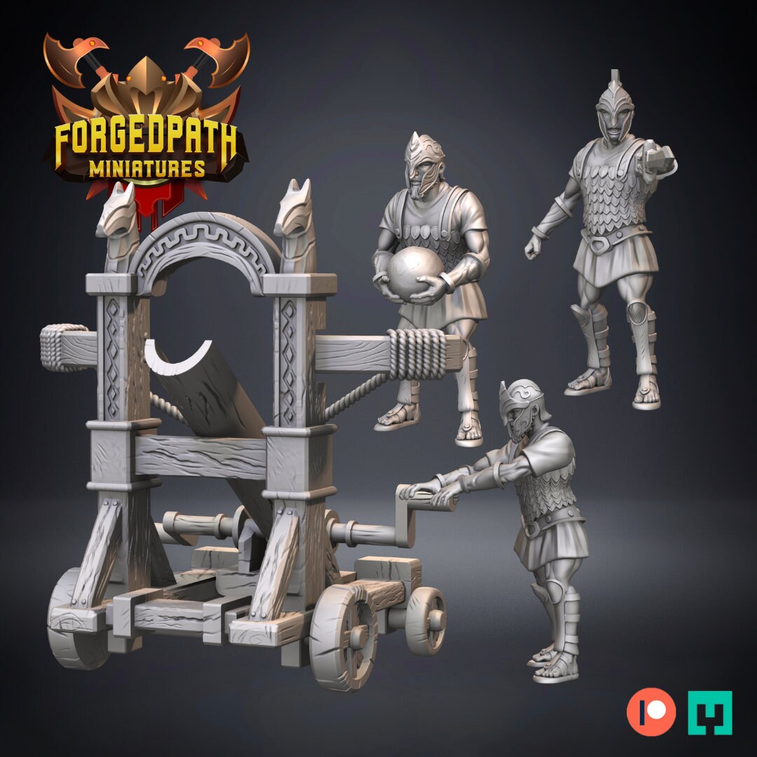 Greek Spartans - Greek Artillery and Crew Dnd Fantasy Tabletop Wargames ...