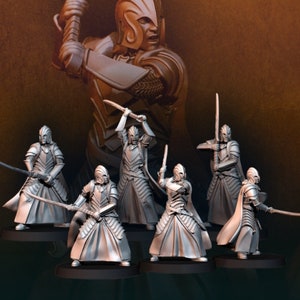 High Elf Resin Miniature Box Set, DND, Wargaming Miniatures - Etsy