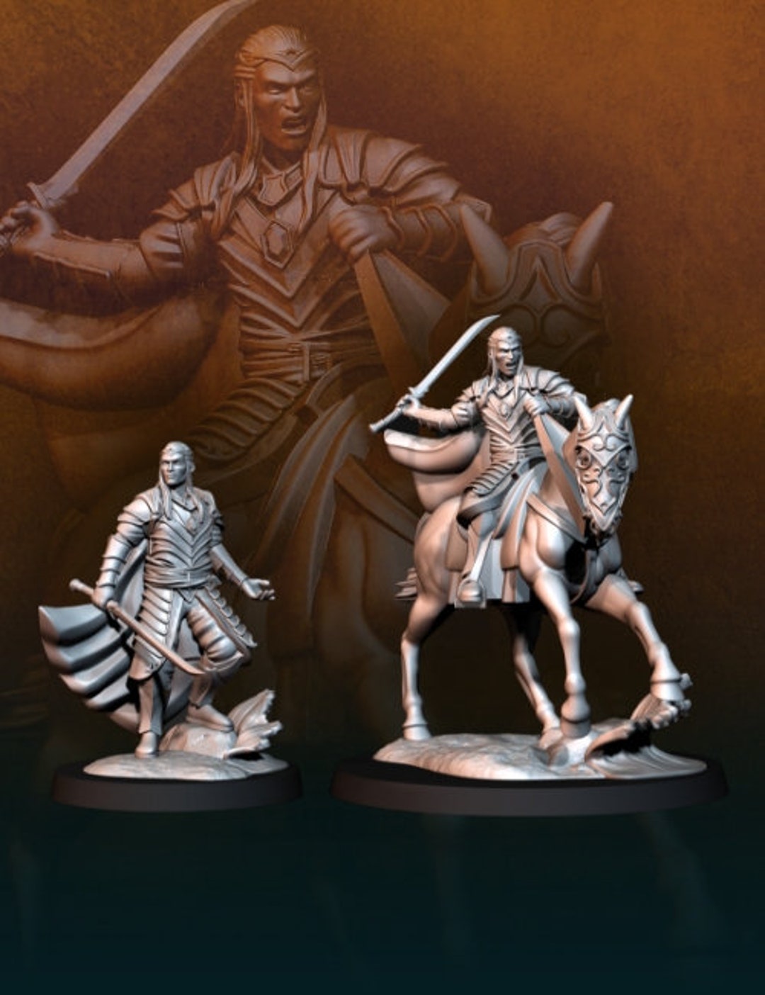 Elf Lord 28mm Miniatures Dnd Minis Fantasy Miniatures Dungeons and ...