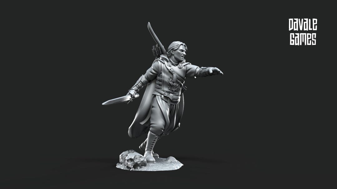 Madir Captain of Rangers 28mm Miniatures Dnd Minis Fantasy Miniatures ...