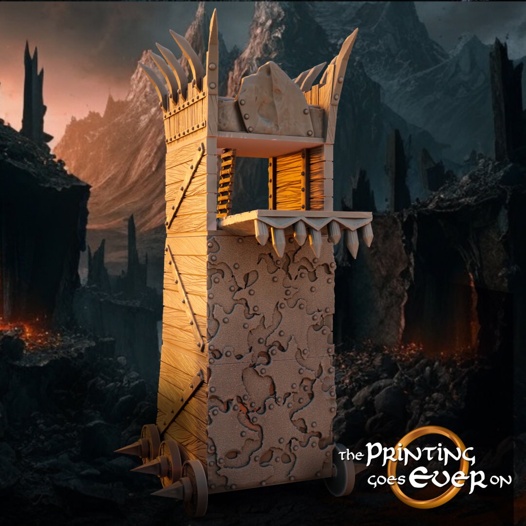 Siege Tower 28mm Miniatures Dnd Fantasy Miniatures Dungeons and Dragons ...