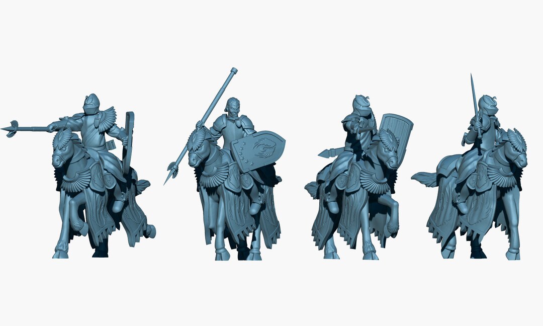 3D Printed Swan Knights Dnd RPG LOTR Tabletop Wargames 28mm - Etsy UK