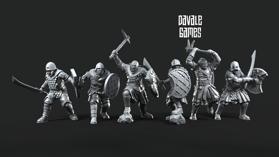 Regular Orcs 28mm Miniatures Dnd Gift Fantasy Miniatures Dungeons and ...