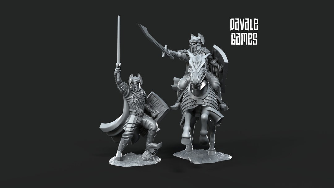 Dragon Army Captain 28mm Miniatures Dnd Minis Fantasy Miniatures ...