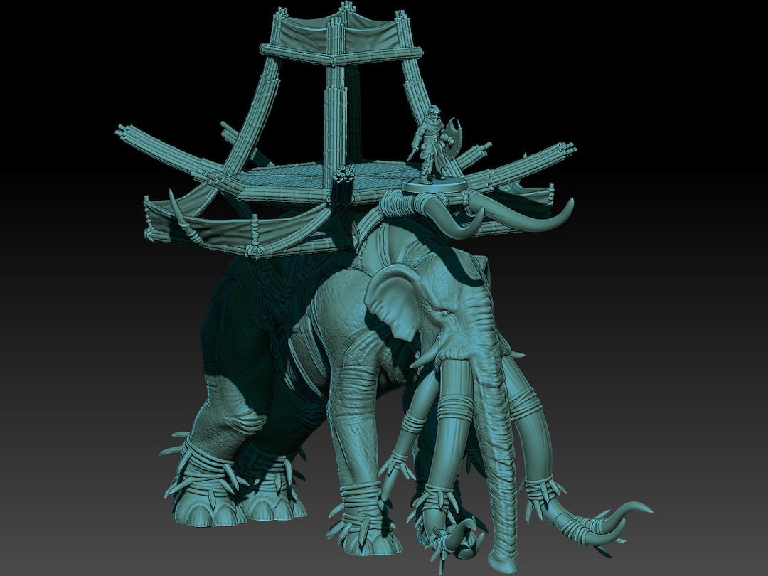 Farsouth War Elephant 28mm Miniatures Dnd Minis Fantasy Miniatures ...