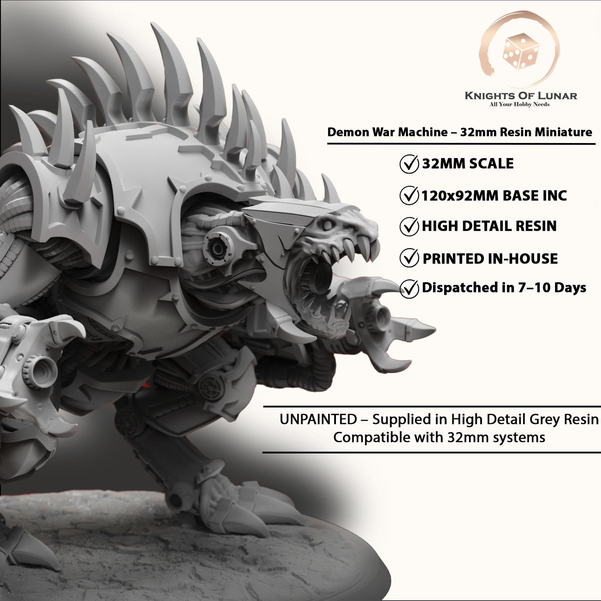 Demon War Machine – 32mm Daemon Miniatures for Grimdark Sci-fi ...