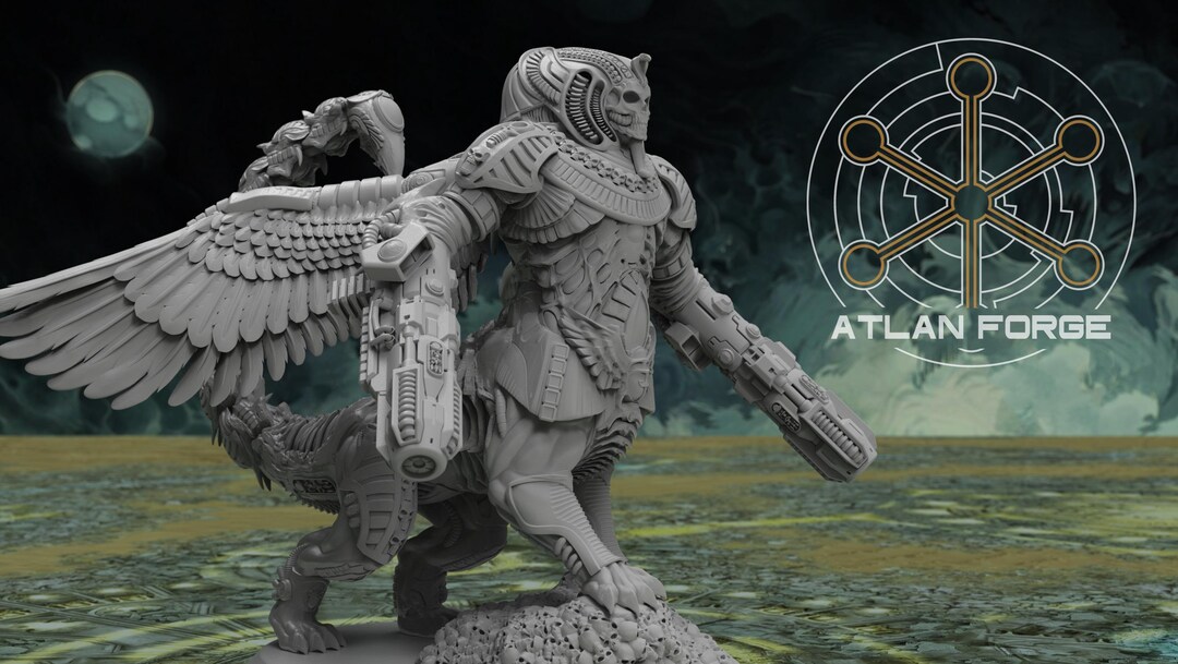 Aegyptian Battle Sphinx Miniature: 32mm Resin Wargame RPG Mini - Etsy