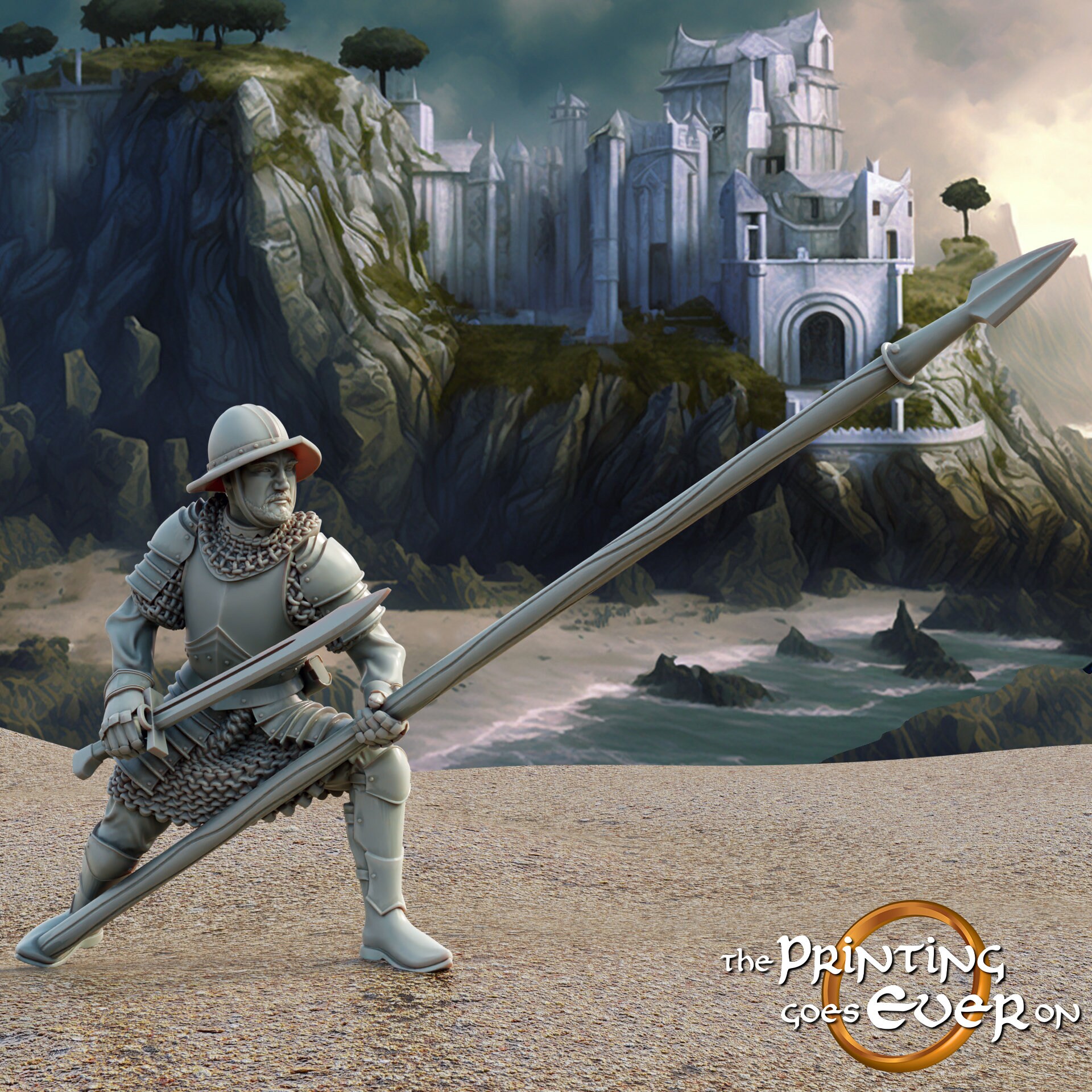 White City Swan Man at Arms Pikeman Dnd Fantasy Tabletop - Etsy UK