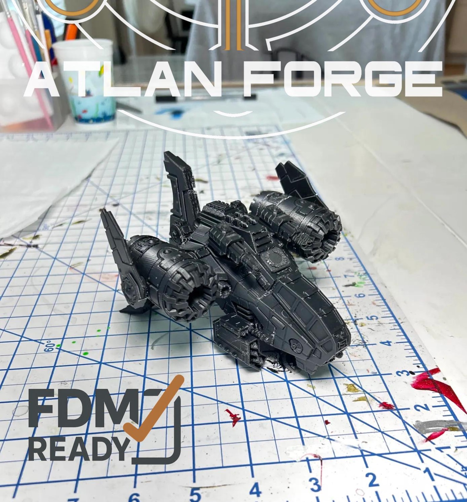 Thunderclaw Gunship – 32mm Sci-fi Grimdark Wargaming Miniature for ...