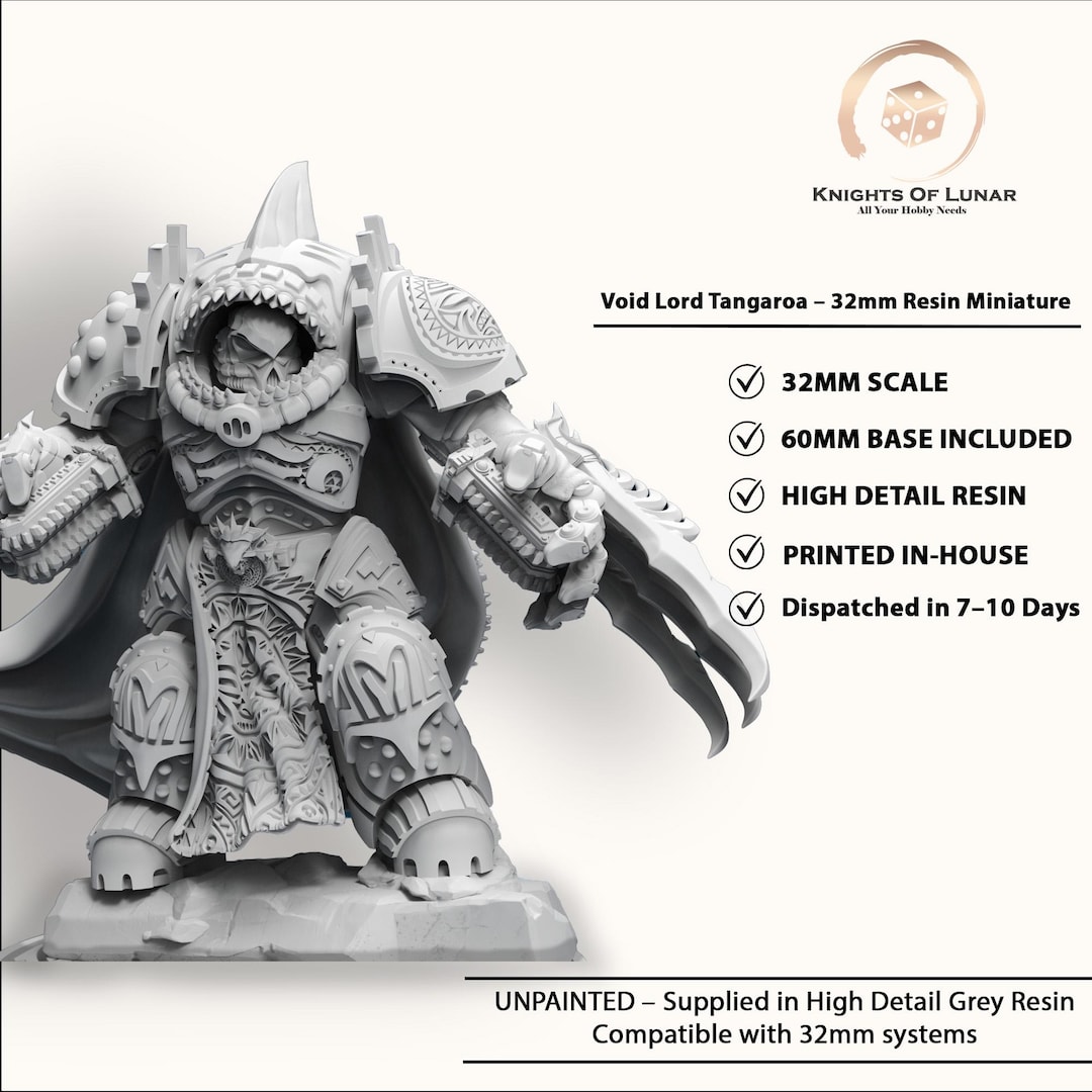 Void Lord Tangaroa 32mm Resin Miniature – Fantasy Ocean Boss for Dnd ...