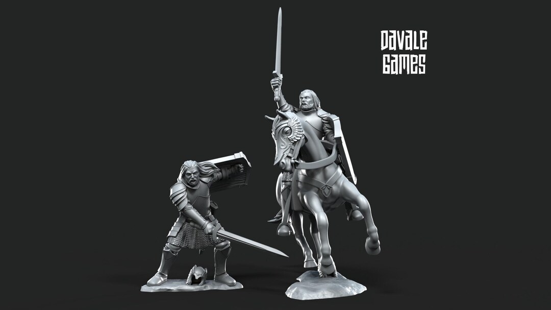 Grey Castle Captain 28mm Miniatures Dnd Minis Fantasy Miniatures ...
