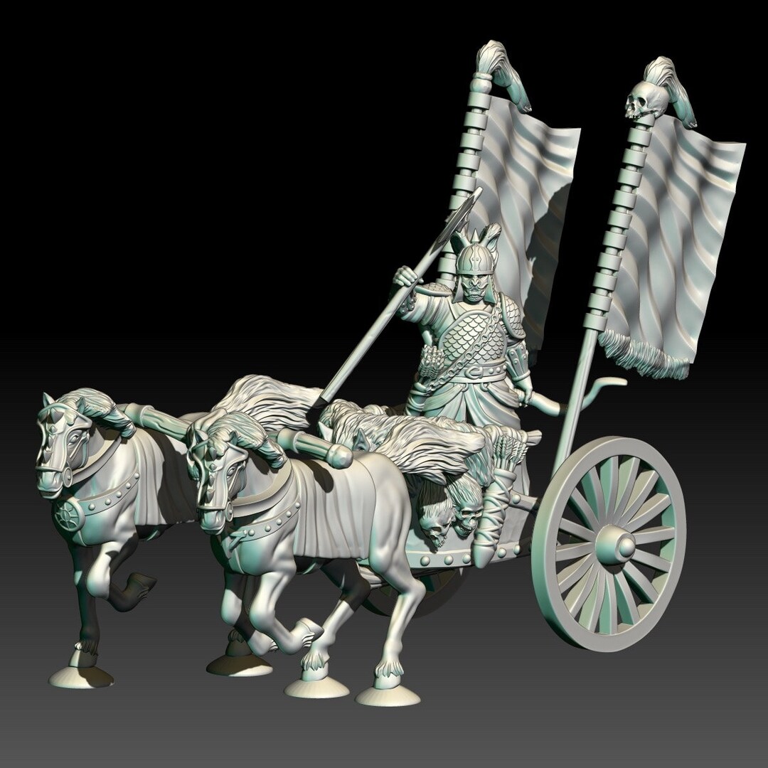 Chariot Riders King 28mm Miniatures Dnd Minis Fantasy Miniatures ...