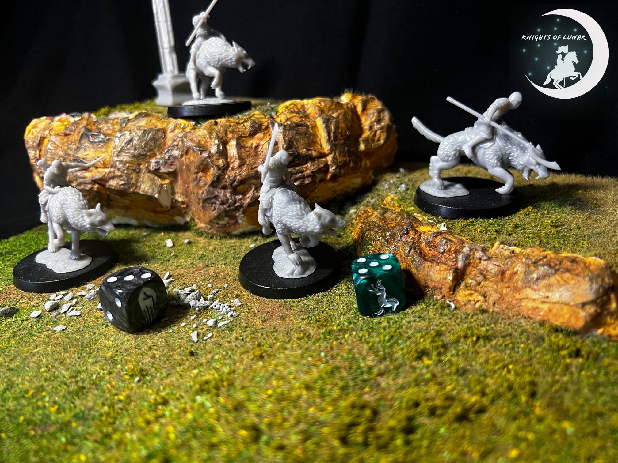 Warg Riders 28mm Miniatures Dnd Minis Fantasy Miniatures - Etsy