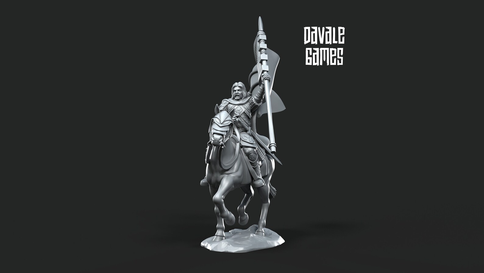 West Human Banner Miniature, 28mm Scale, D&D Wargaming - Etsy