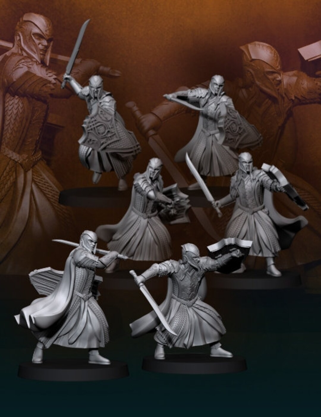 Armoured Wood Elf 28mm Miniatures Dnd Fantasy Miniatures Dungeons and ...