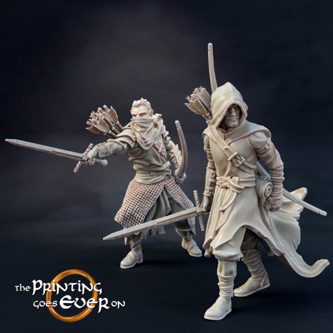 Watchers of Mona’firth Captains 28mm Dnd Miniature Dungeon and Dragons ...