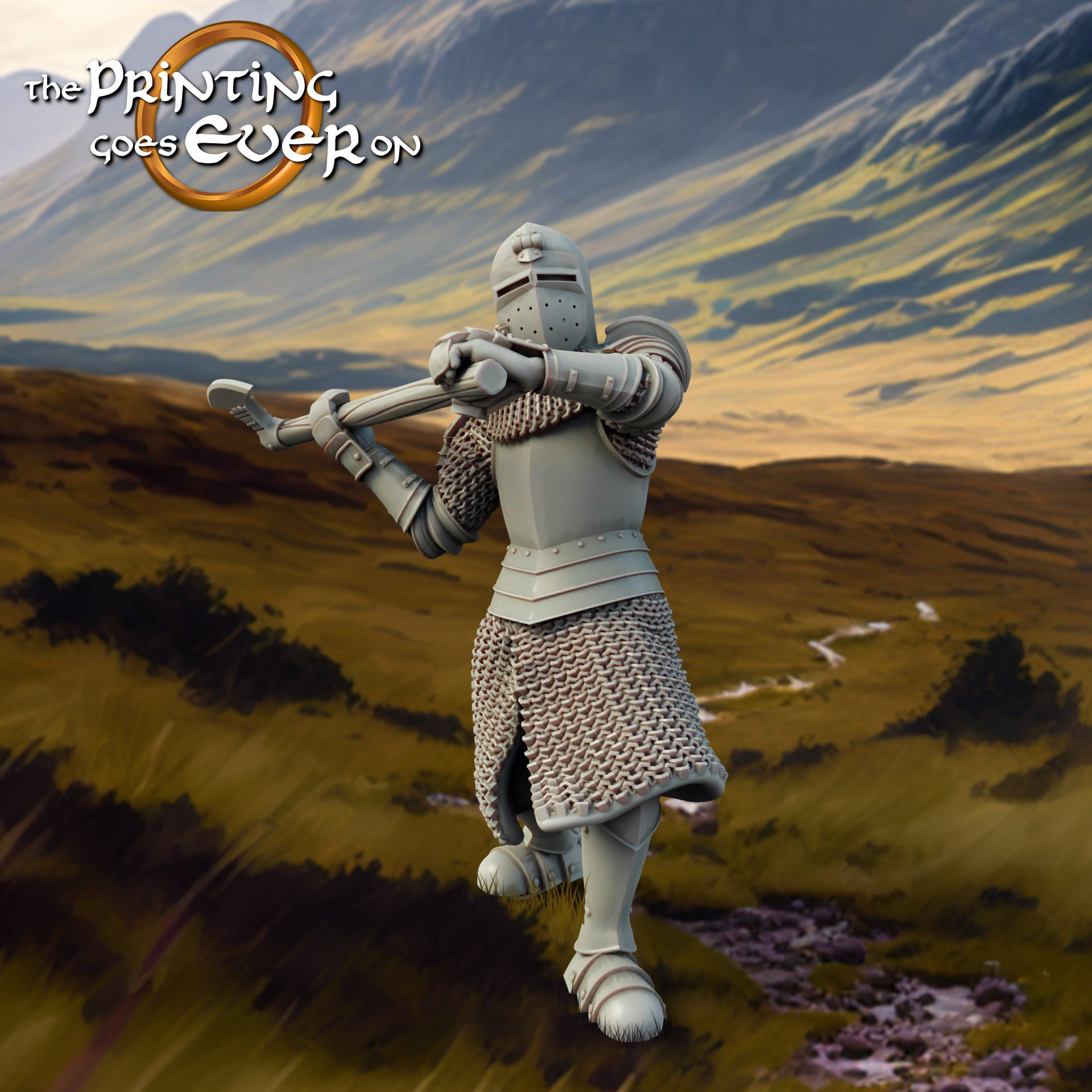 Highlands Axeman Banner Army Dnd Fantasy Tabletop Wargames - Etsy