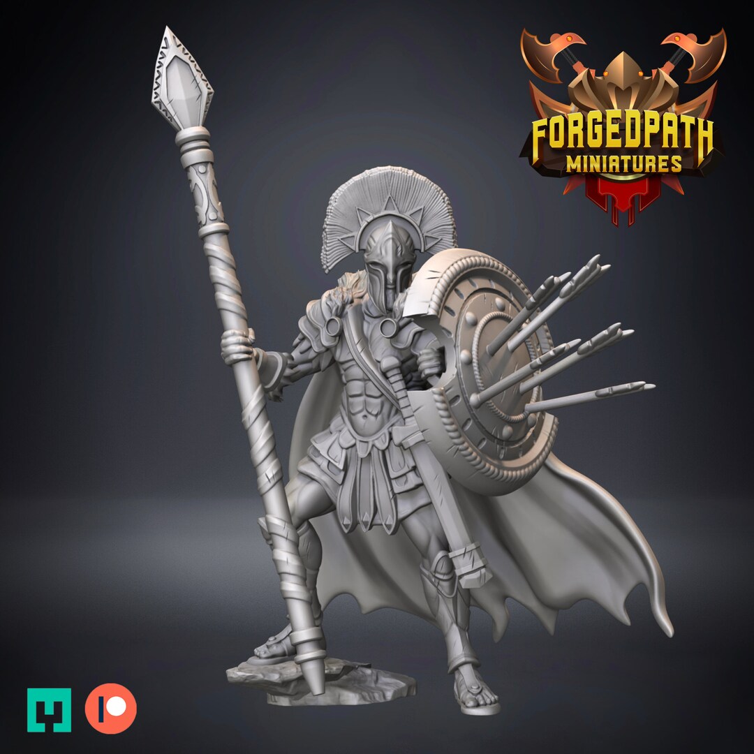 Greek Spartans Ares Greek General Warrior Dnd Fantasy Tabletop Wargames ...