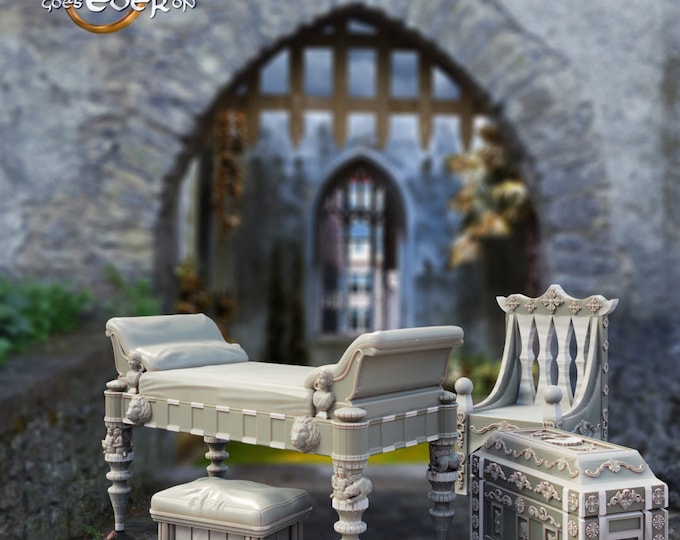 Dnd Terrain Furniture Elegant Furniture Dwarves Elves and Demons 28mm ...