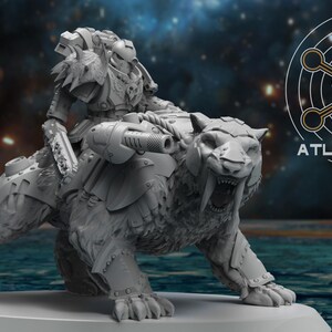 Sabre Tooth Riders 32mm Sci-fi Fantasy Miniature for Tabletop Games ...