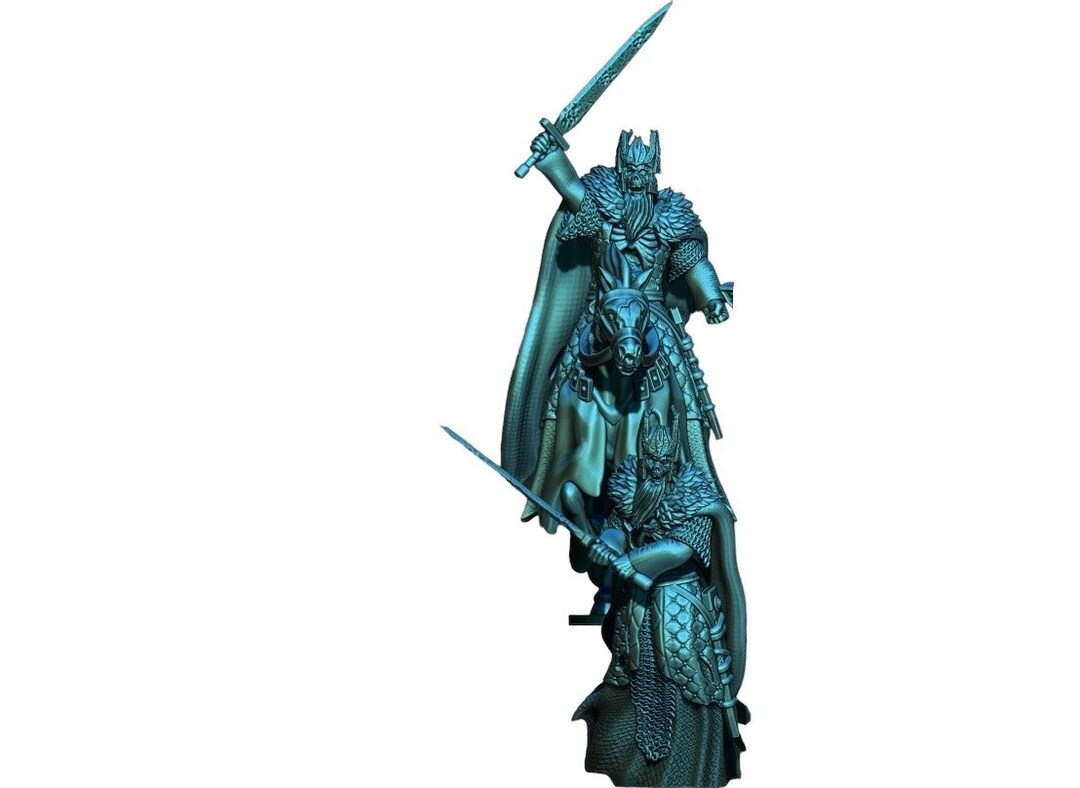 Dead Men Traitors Undead King 28mm Miniature Dungeon and Dragons ...