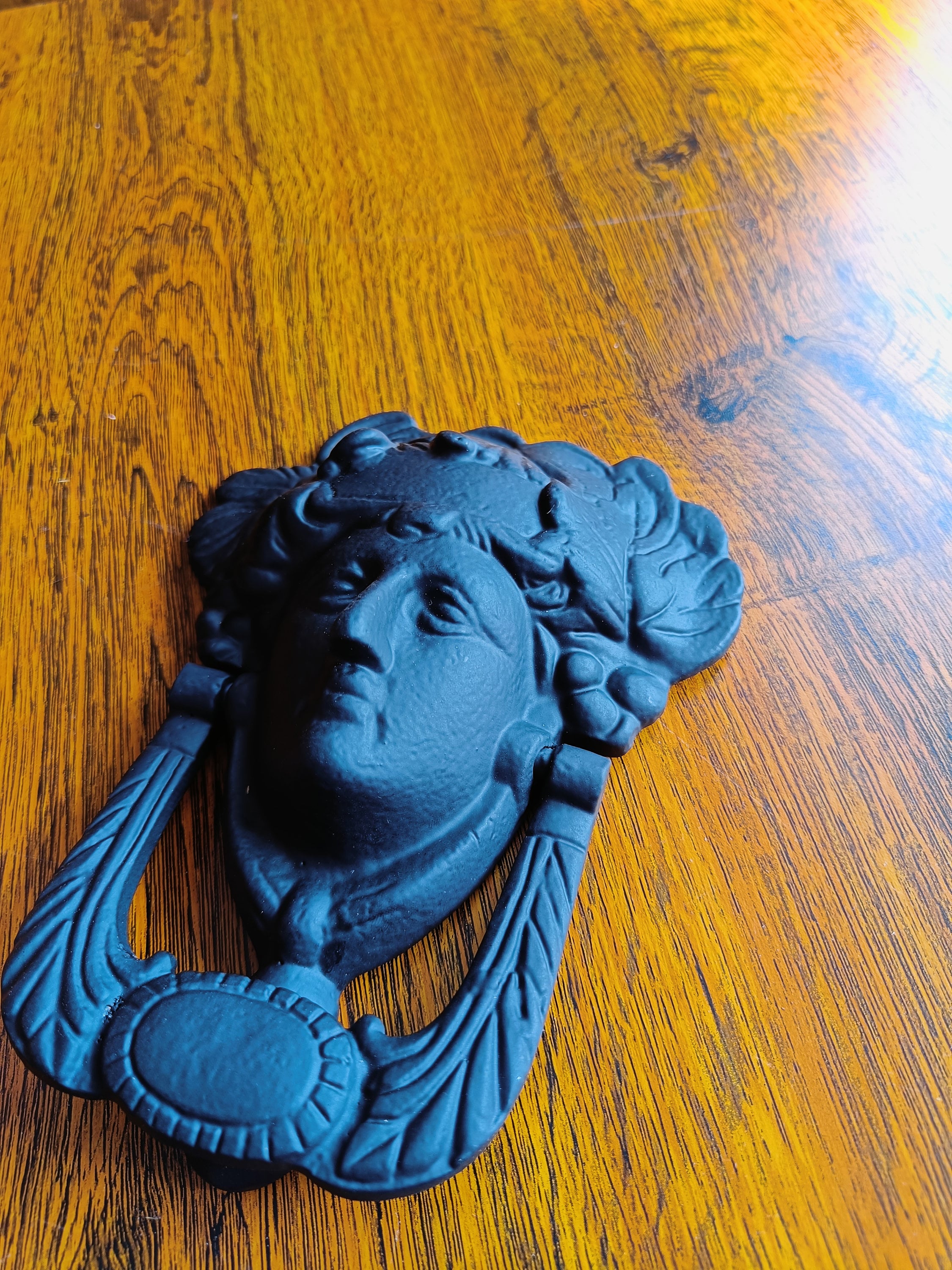 Cast Iron Door Face Door Knocker, Country Home Antique Hardware ...