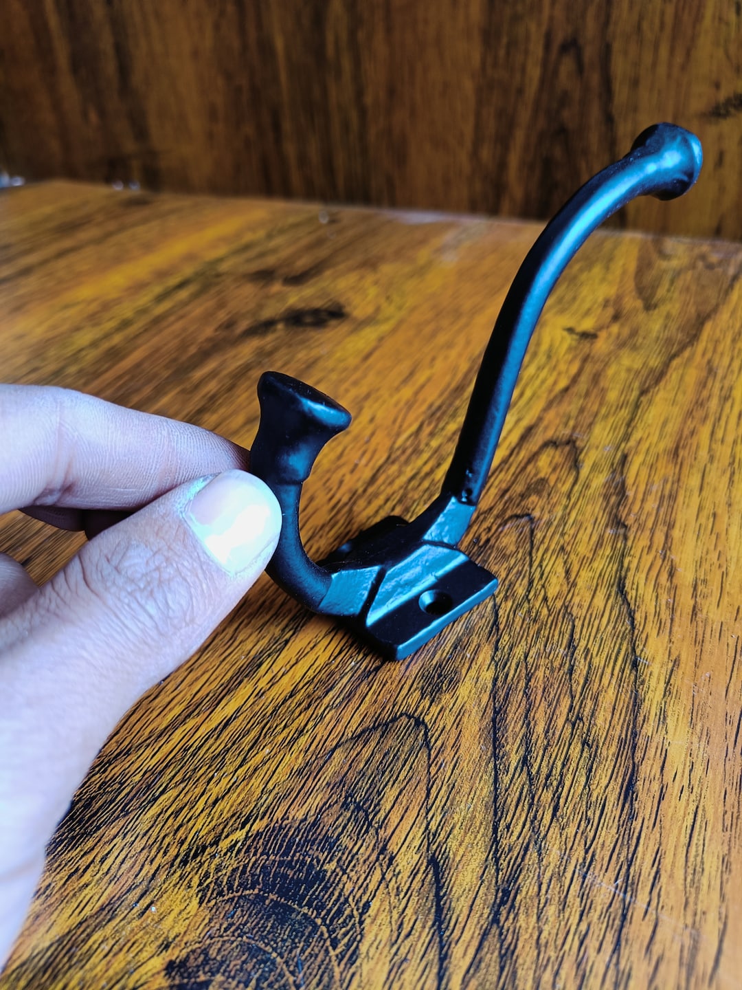 PACK OF 5 BLACKSMITH Cast Iron Rustic Hat and Coat Hooks Vintage Retro ...