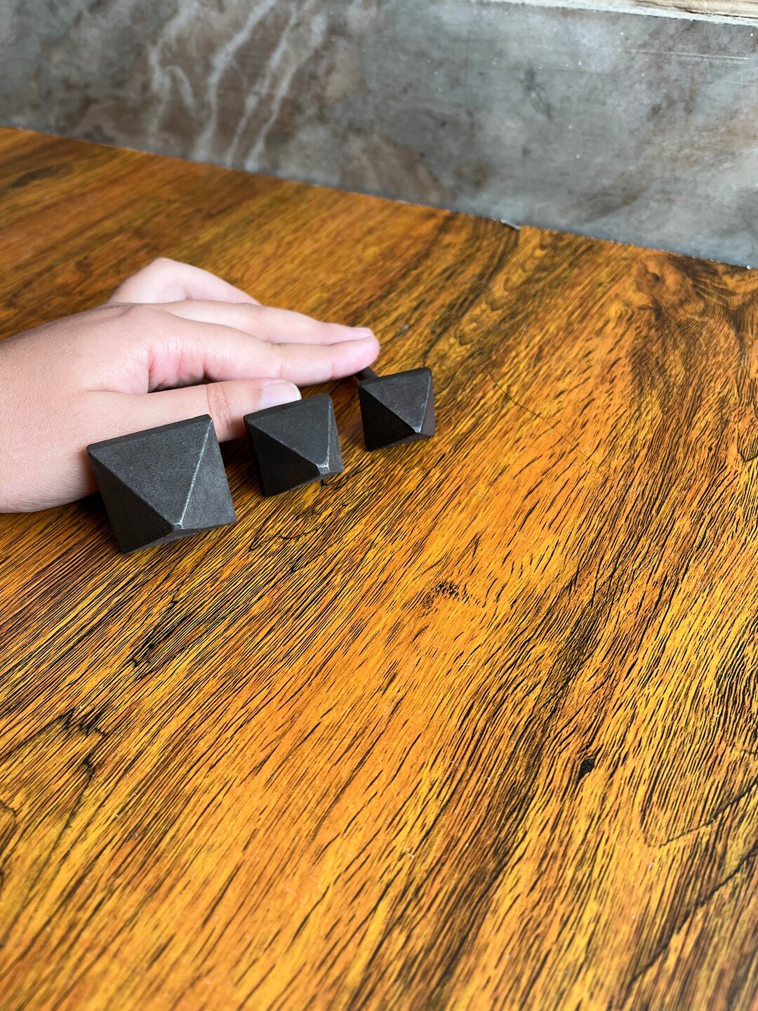 Pyramid Shaped Casting Iron Nails, Pack of 5 Available in 3 Sizes - L ...